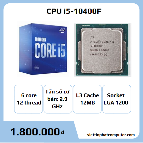 CPU i5-10400F